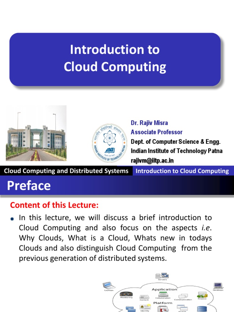 Introduction To Cloud Computing | PDF | Cloud Computing | Apache Hadoop