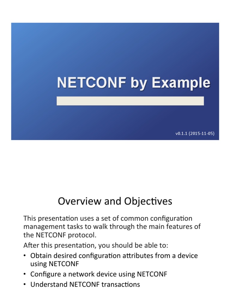 94 Module 3 Netconf | PDF | Computer Architecture | Internet Protocols