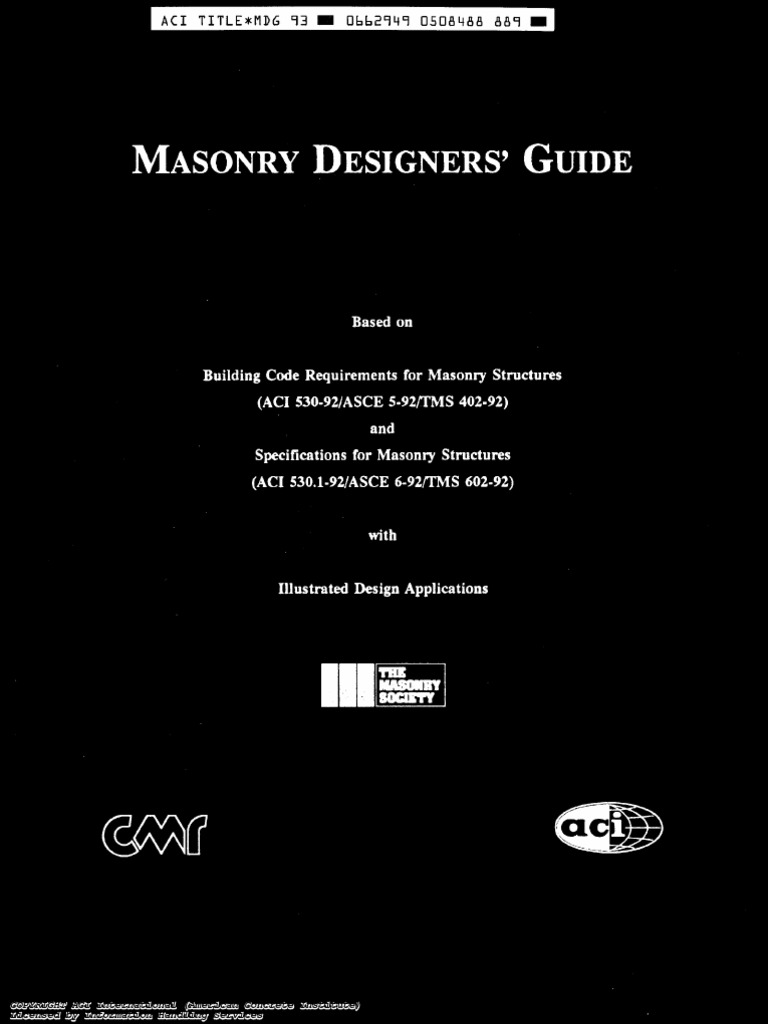 Masonry Designer S Guide PDF | PDF | Masonry | Concrete