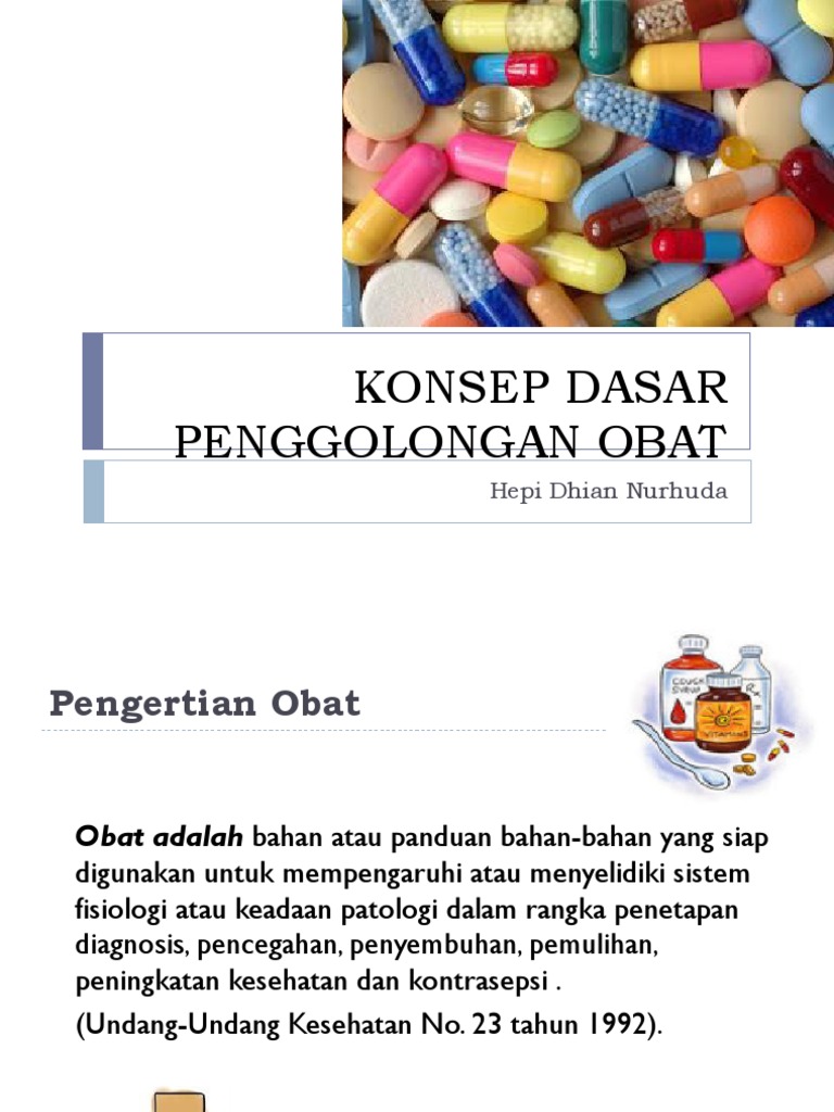 Konsep Dasar Penggolongan Obat | PDF | Kesehatan Holistik