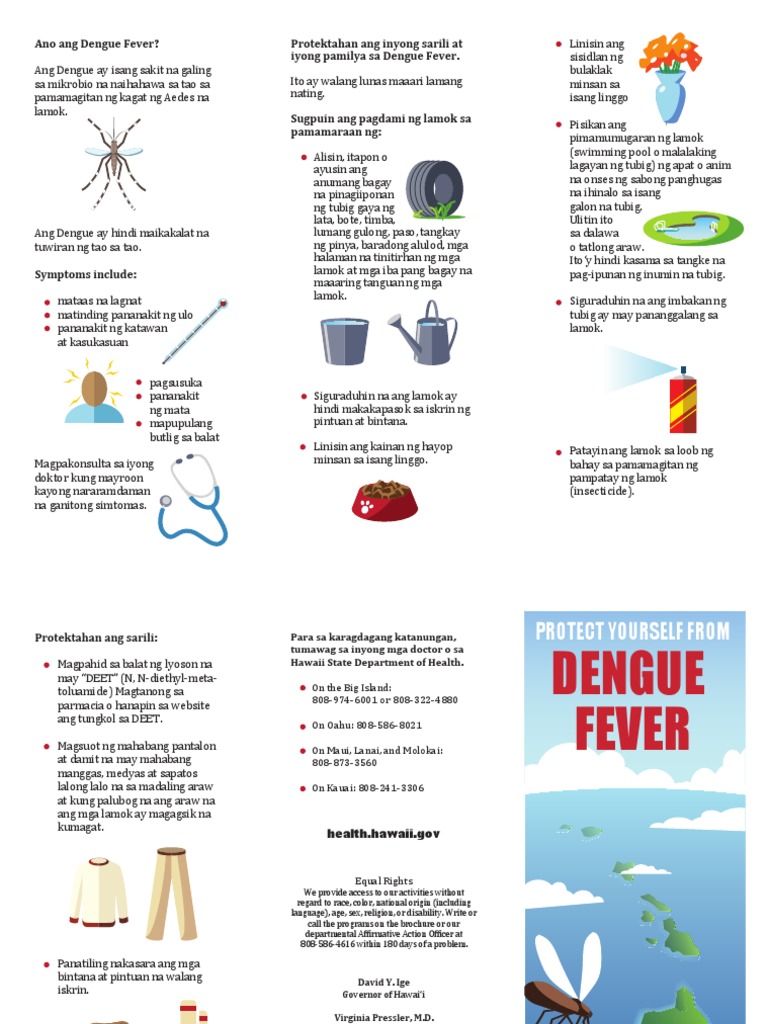 Dengue Tagalog Pamphlet Hawaii | PDF