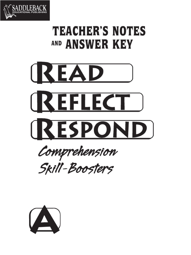 Read Reflect Respond A AK | PDF | Reading Comprehension | Identity Document