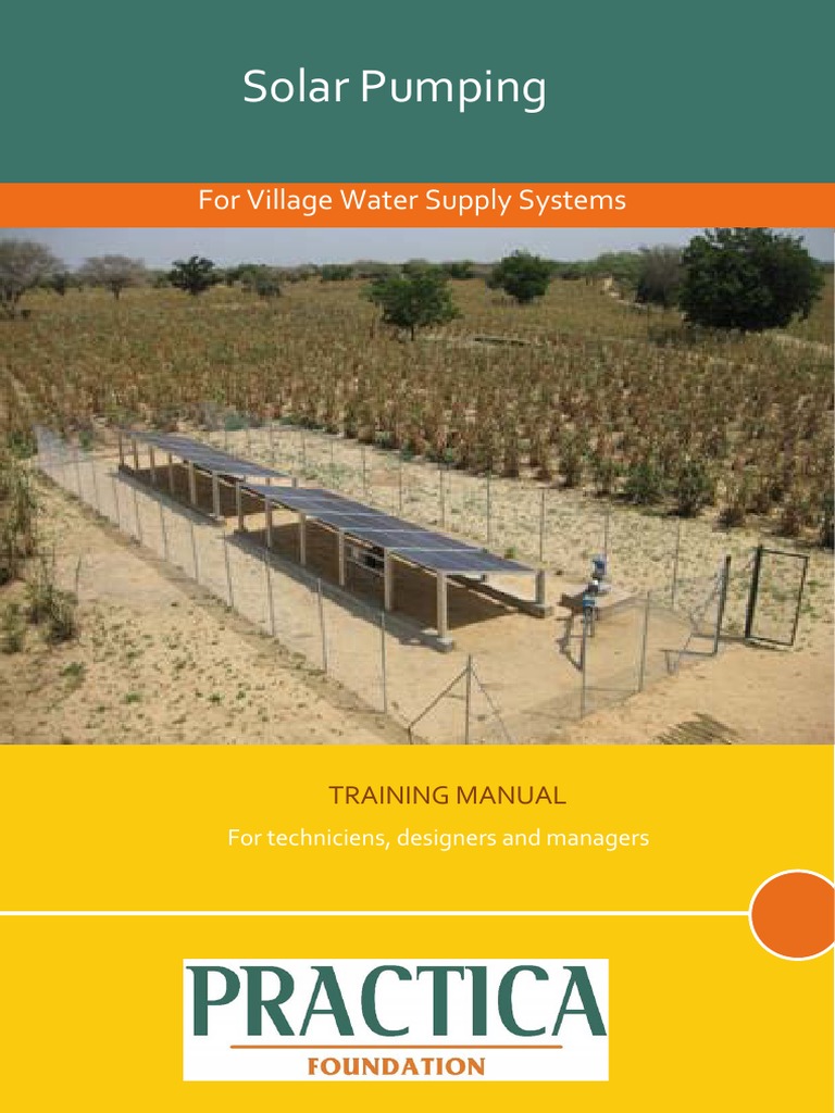 Solar Pumping Training Manual for Water Systems | PDF | Incandescent ...