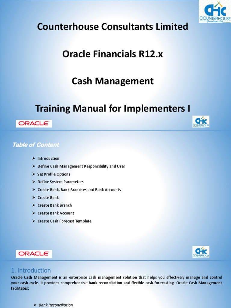 A Comprehensive Guide to Configuring and Setting Up Oracle Cash ...
