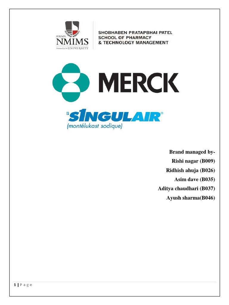 Brand Plan - Singulair | PDF | Allergy | Allergen
