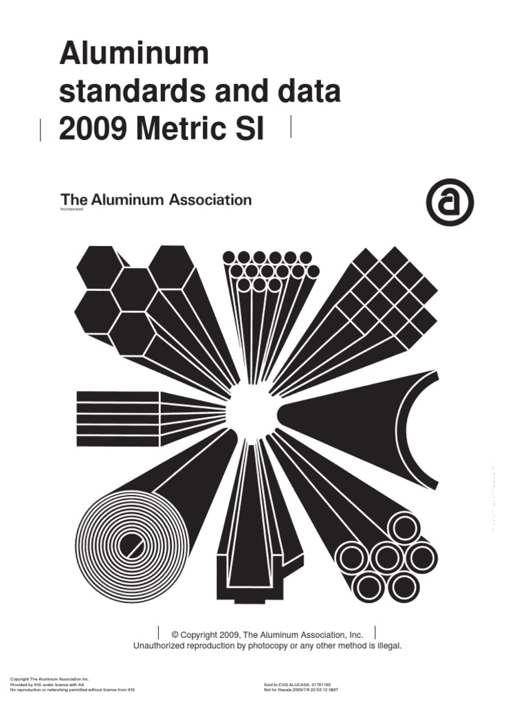 Aluminum Standard and Data 2009 Metric Si | PDF | Corrosion ...