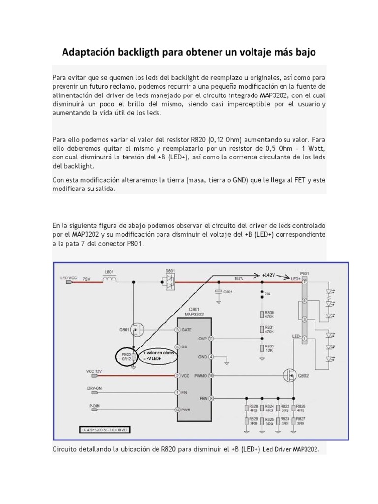 Modificación de Backlight con MAP3202 | PDF | Tecnología