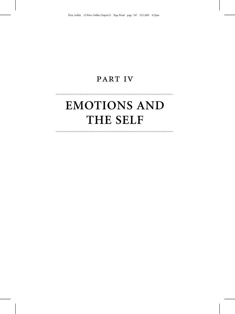 Matthew Ratcliffe Emotions and The Self | PDF | Phenomenology ...