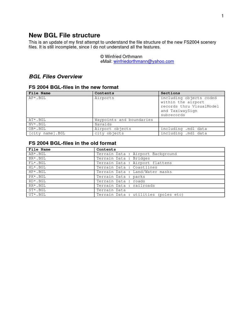 New BGL File Structure PDF | PDF | Pointer (Computer Programming) | Bit