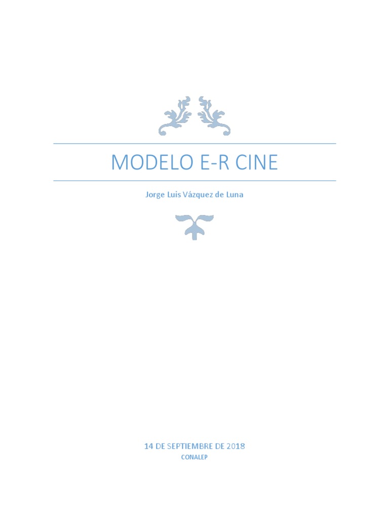 Modelo E-R Cine | PDF