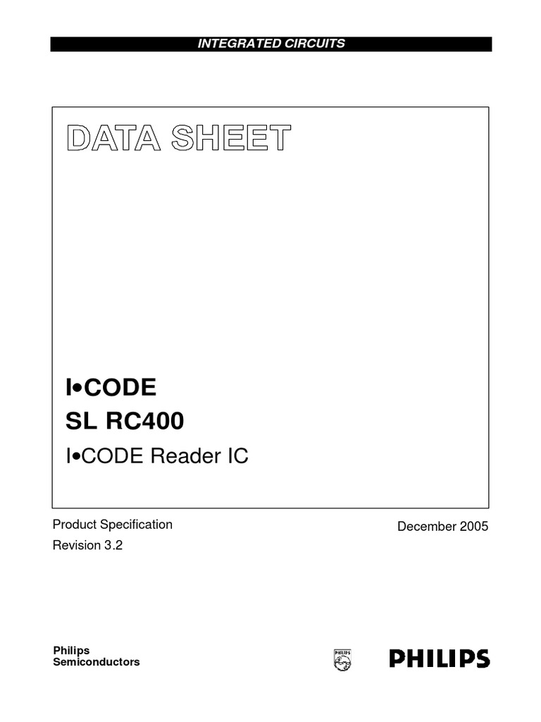 RC400 Datasheet | PDF | Electronic Circuits | Modulation