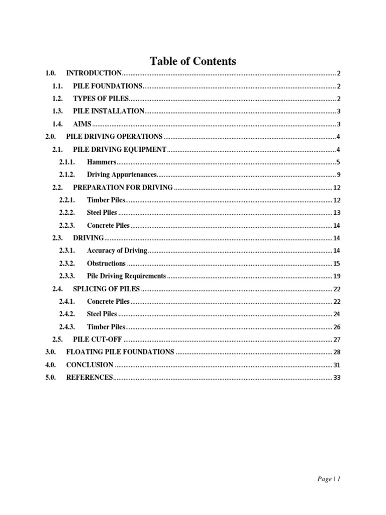 Pile Driving Operations | PDF | Deep Foundation | Diesel Engine