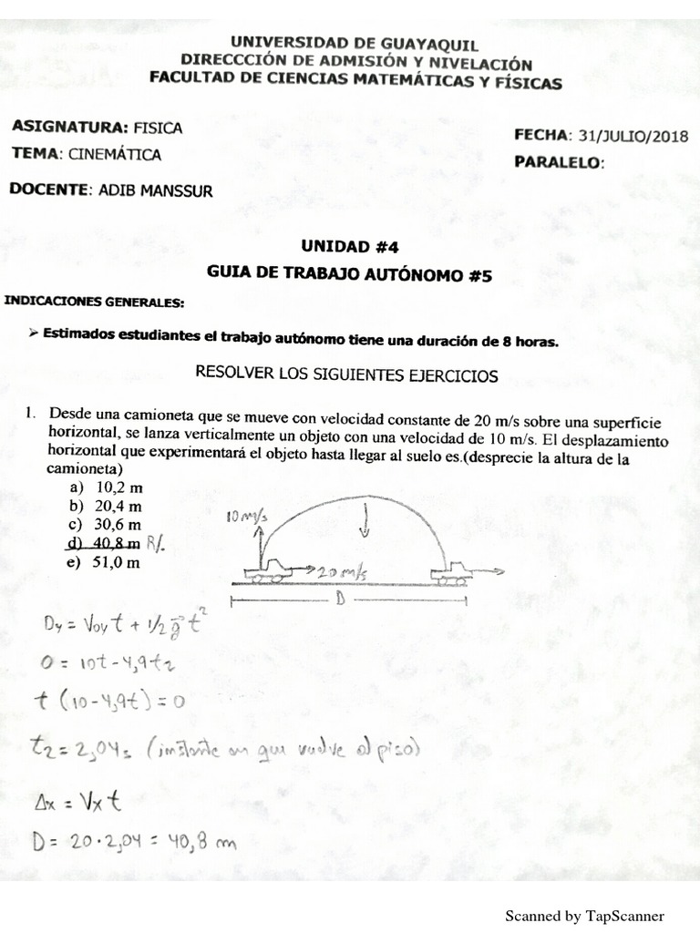 Solucionario Capitulo 5 Paul E Tippens | PDF