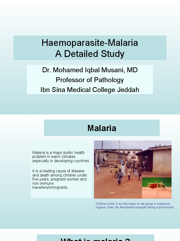 Malaria Lecture Revised | PDF | Malaria | Plasmodium