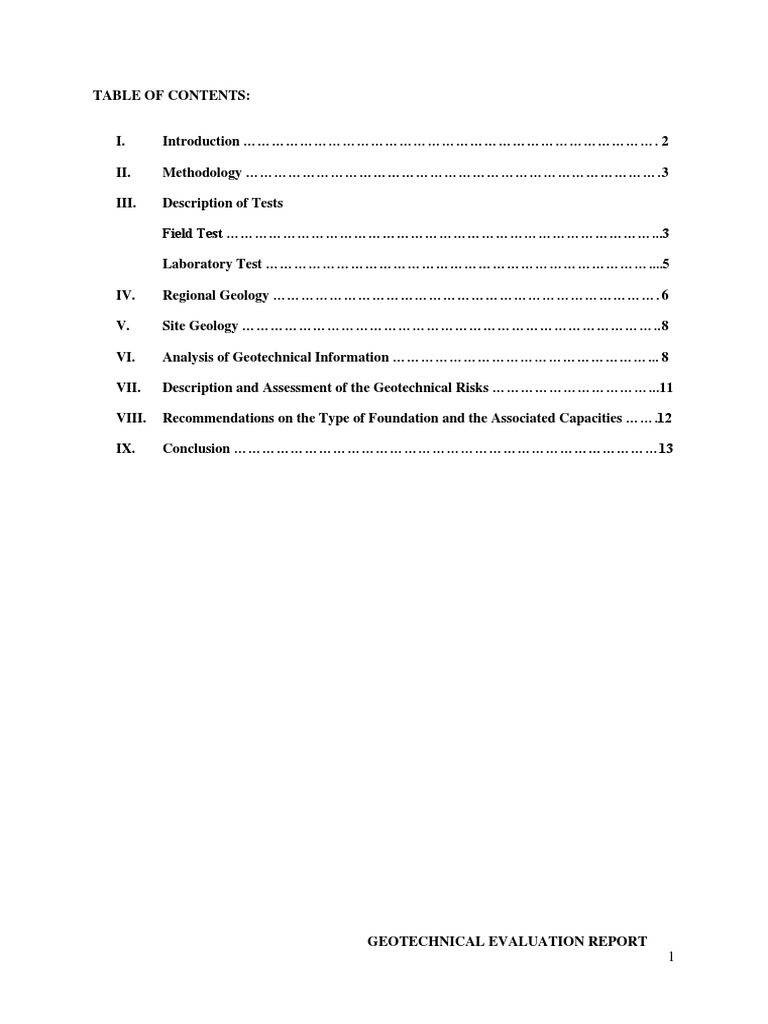 Geotechnical Engg Final Report | PDF | Foundation (Engineering ...