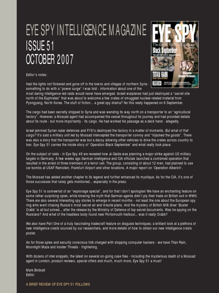 Espionage Insights & Cyber Threats | PDF | Mi5 | Cyberwarfare