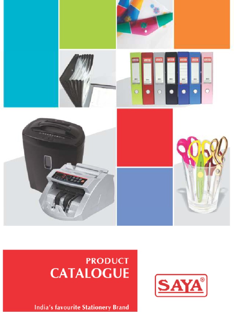 Saya Stationery 2017-18 Catalogue