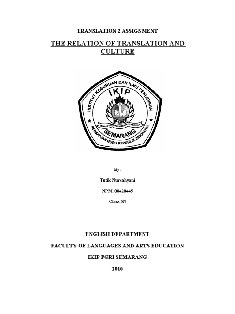 Translation 2 Assignment | PDF | Translations | Knowledge