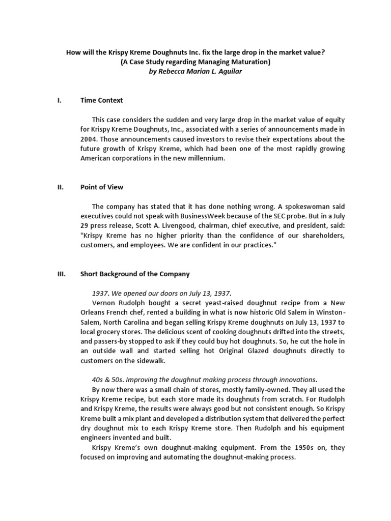 Krispy Kreme Franchise Cost Analysis | PDF | Competition | Marketing
