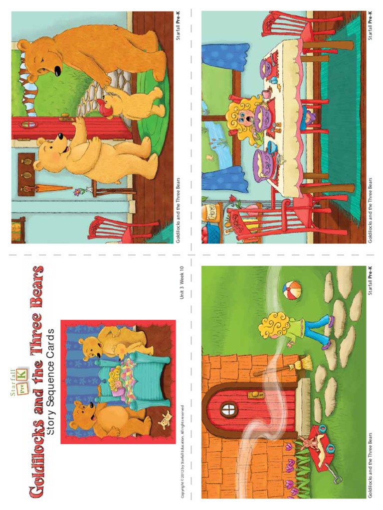 Goldilocks And The Three Bears Pictures To Sequence