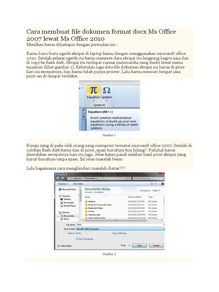 Cara Membuat File Dokumen Format | PDF