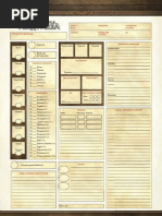 D&D 5E Hoja de Personaje (Diseño Optimizado) PDF | PDF