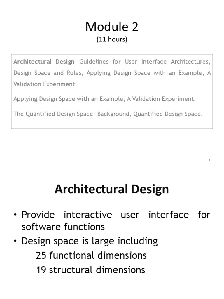 Software Architecture Module 2 | PDF | User Interface | Interface ...