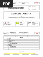 Method Statement For Demolition of Building Structures 1 | PDF | Demolition