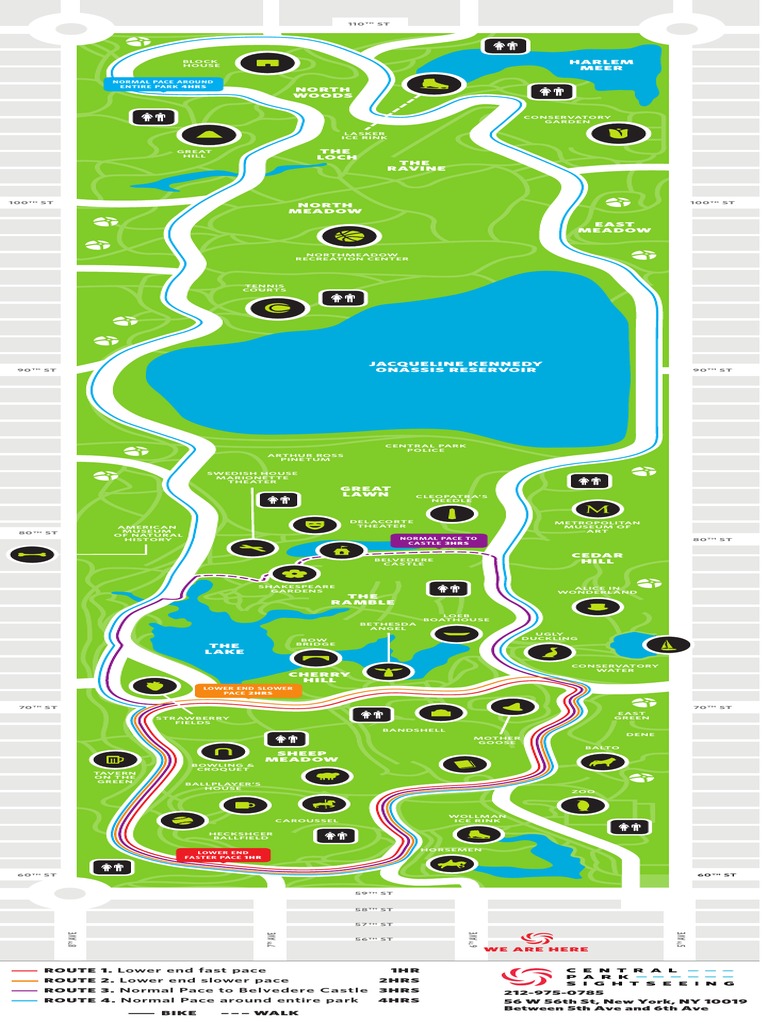 Central Park Map | Download Free PDF | Parks | Leisure
