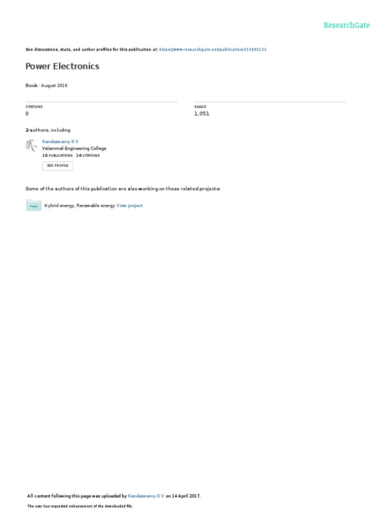 Powerelectronics Book | PDF | Power Electronics | Power Inverter