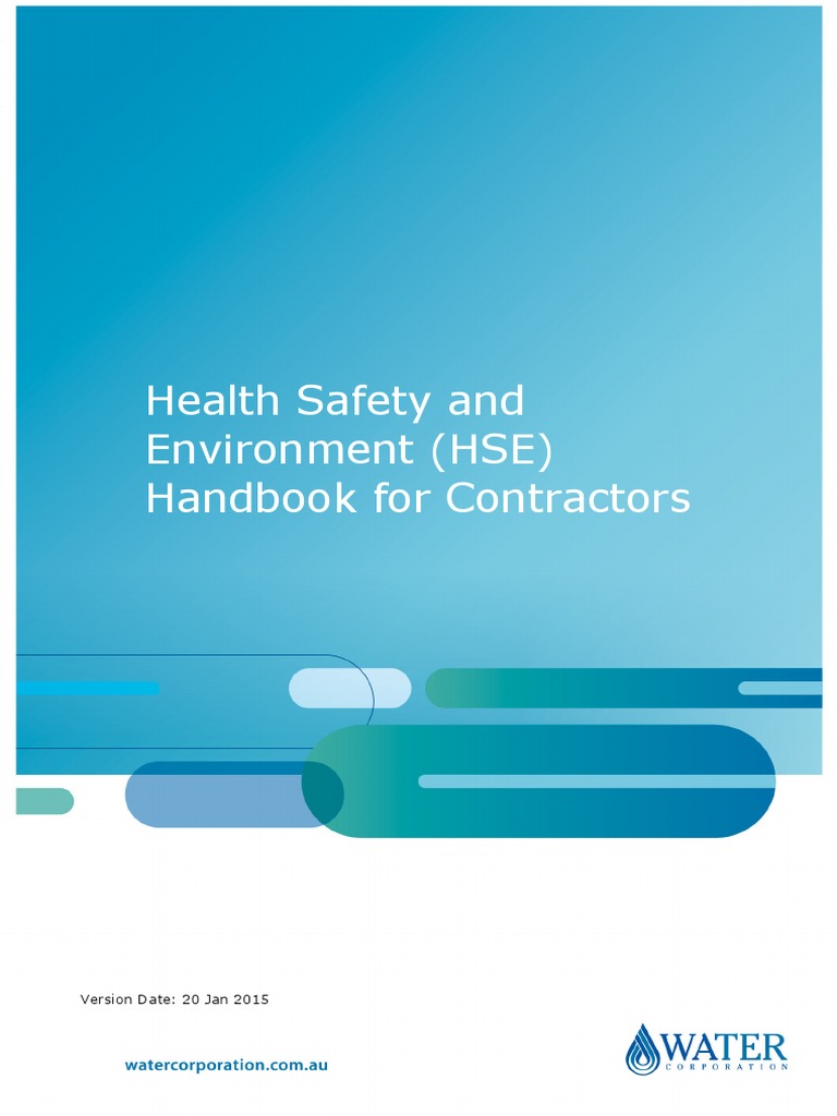 Contractor HSE Handbook | PDF | Safety | Risk