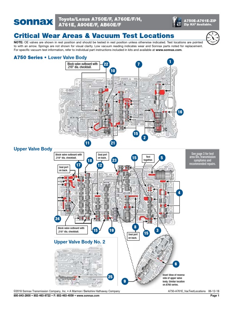 A750-A761E VacTestGuide | PDF | Manual Transmission | Clutch
