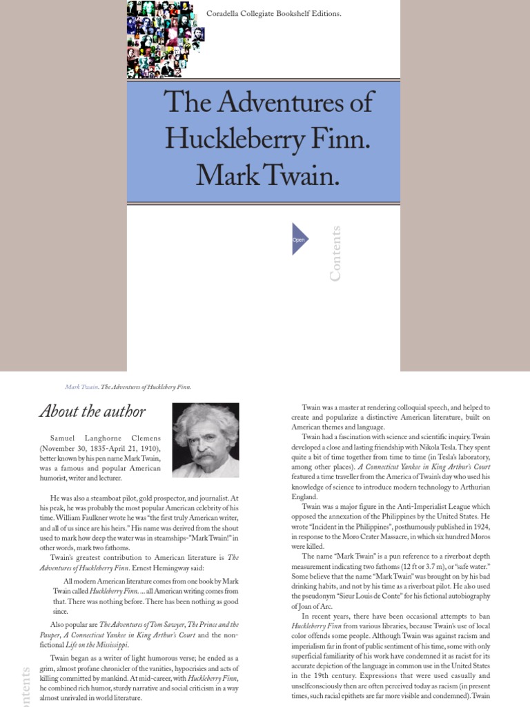 Twain Huckleberry Finn | Download Free PDF | Mark Twain | Adventures Of ...
