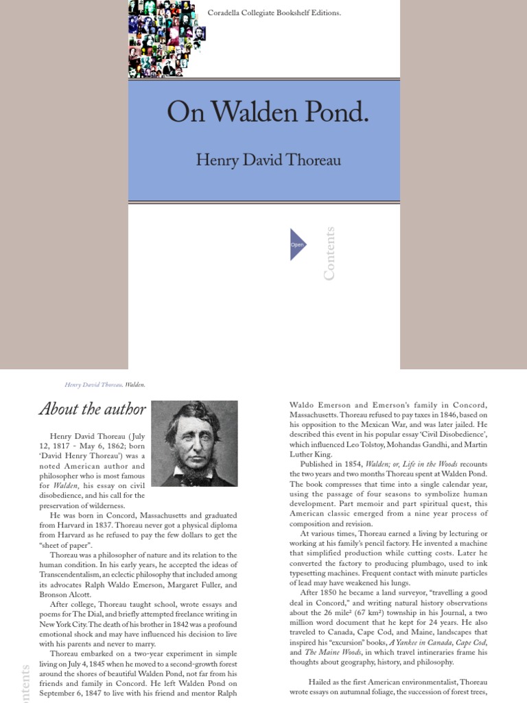 Thoreau's Walden: A Study of Simple Living | PDF | Henry David Thoreau ...