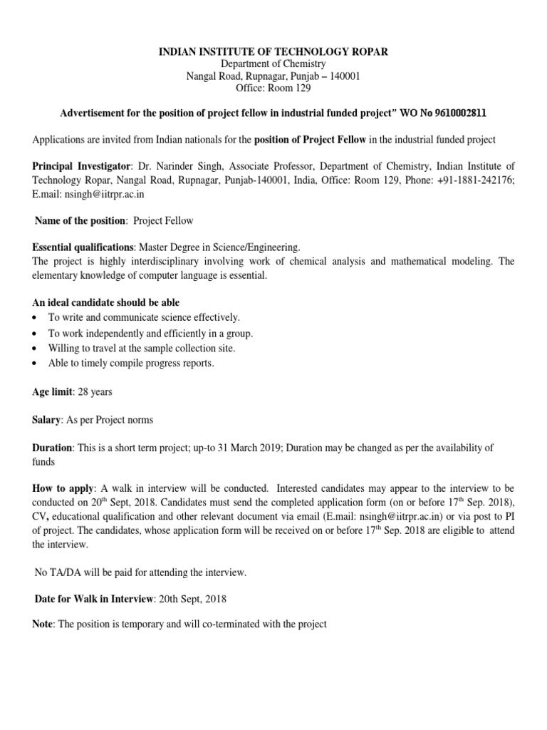 Project Advertisement | PDF