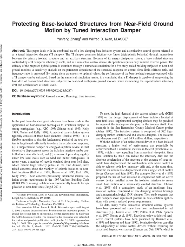 Protecting Base-Isolated Structures From Near-Field Ground Motion by ...
