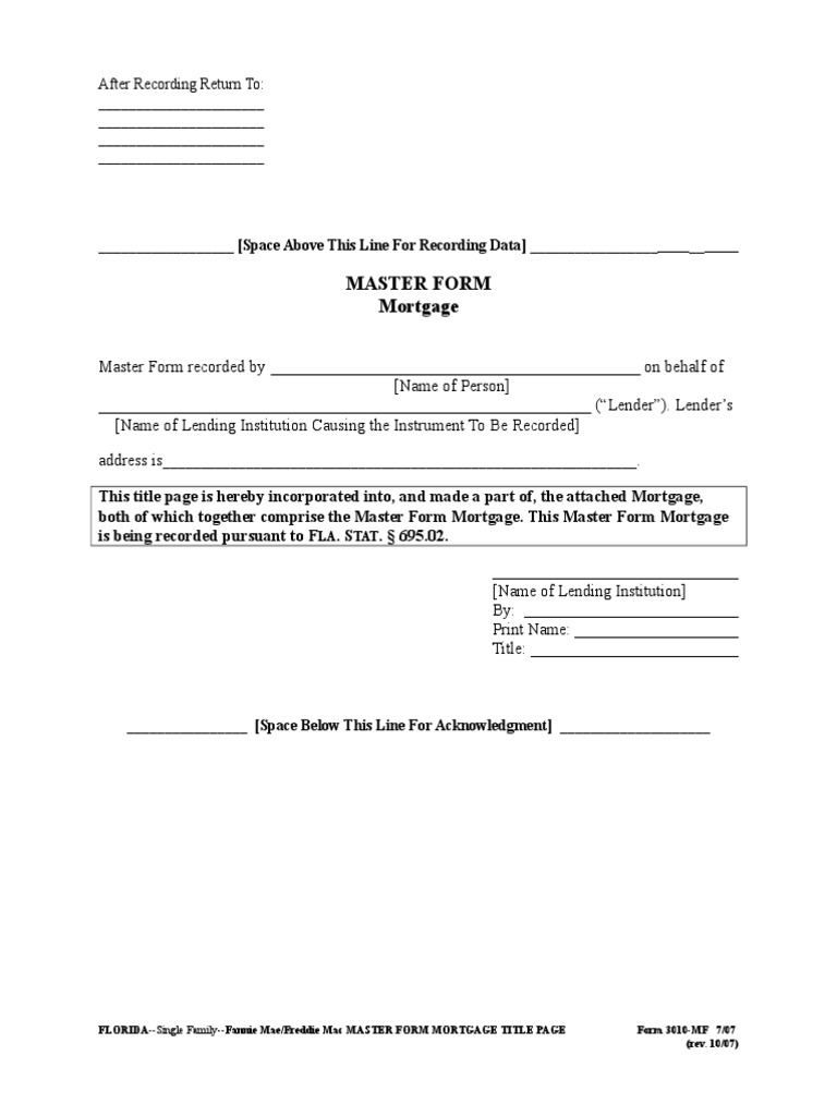 Fannie Mae MERS ASSIGNMENT Instructions | PDF