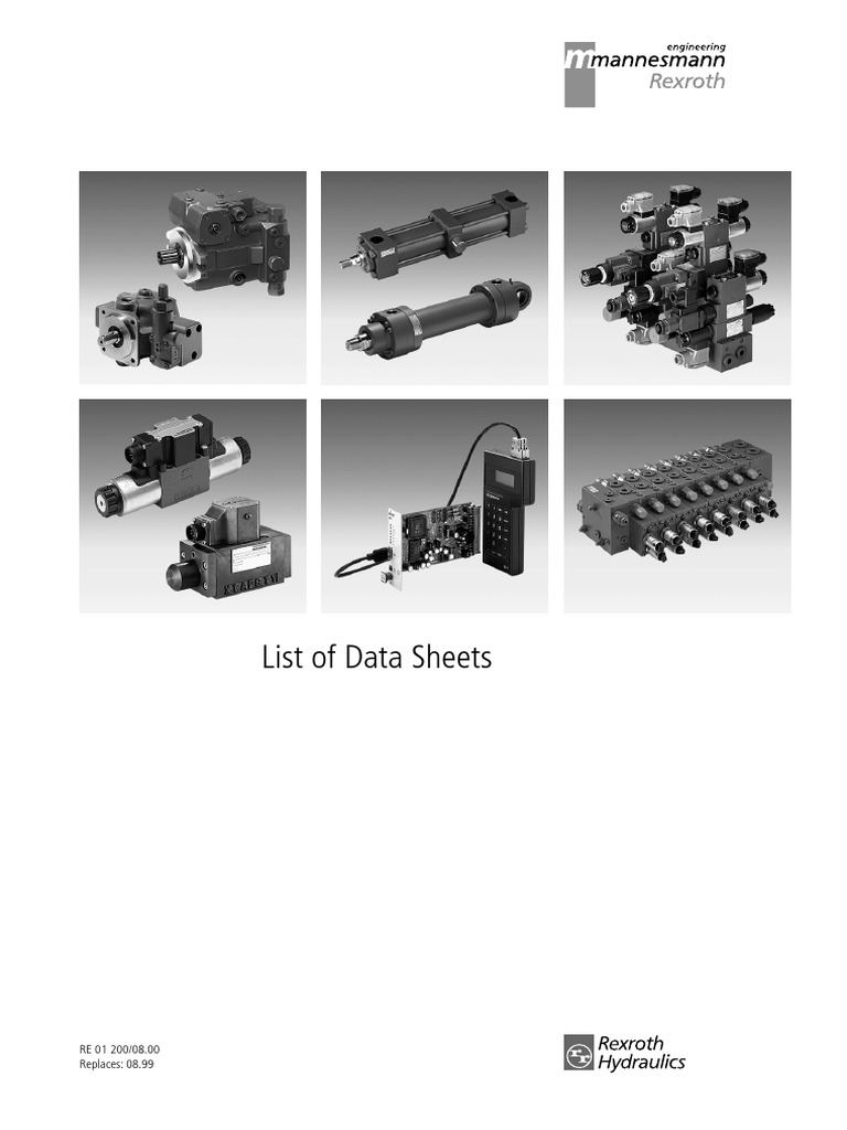 Rexroth Datasheets list.pdf | Valve | Alternating Current