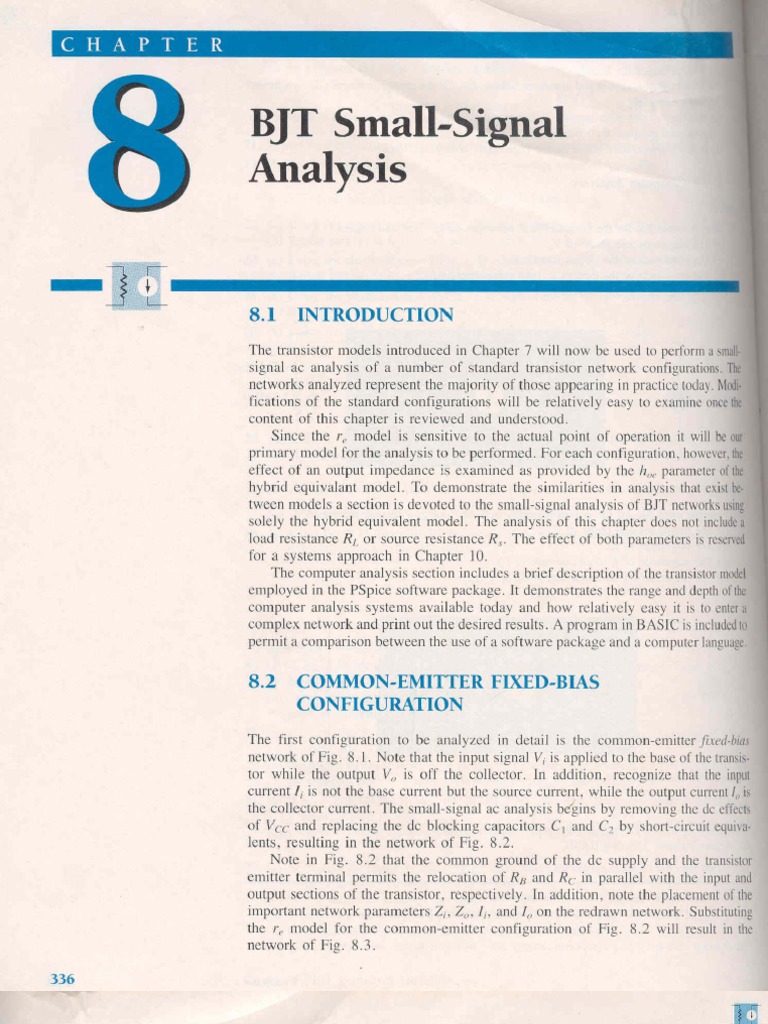 Small signal bjt amplifier analysis definition