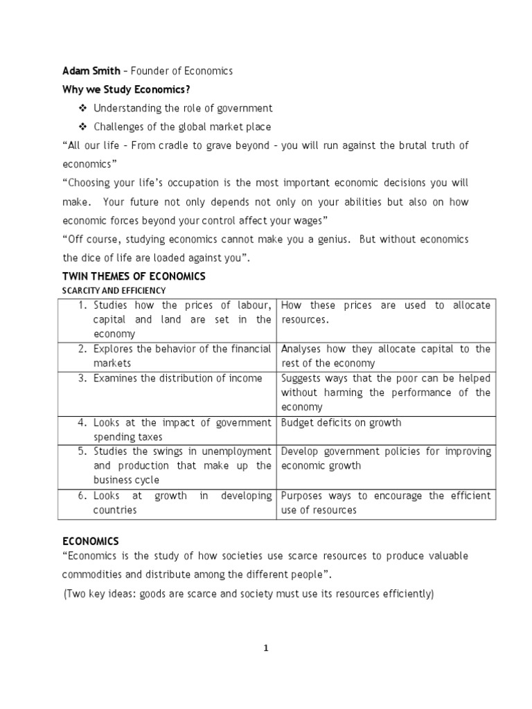 Understanding the Foundations of Economics: An In-Depth Look at Key ...
