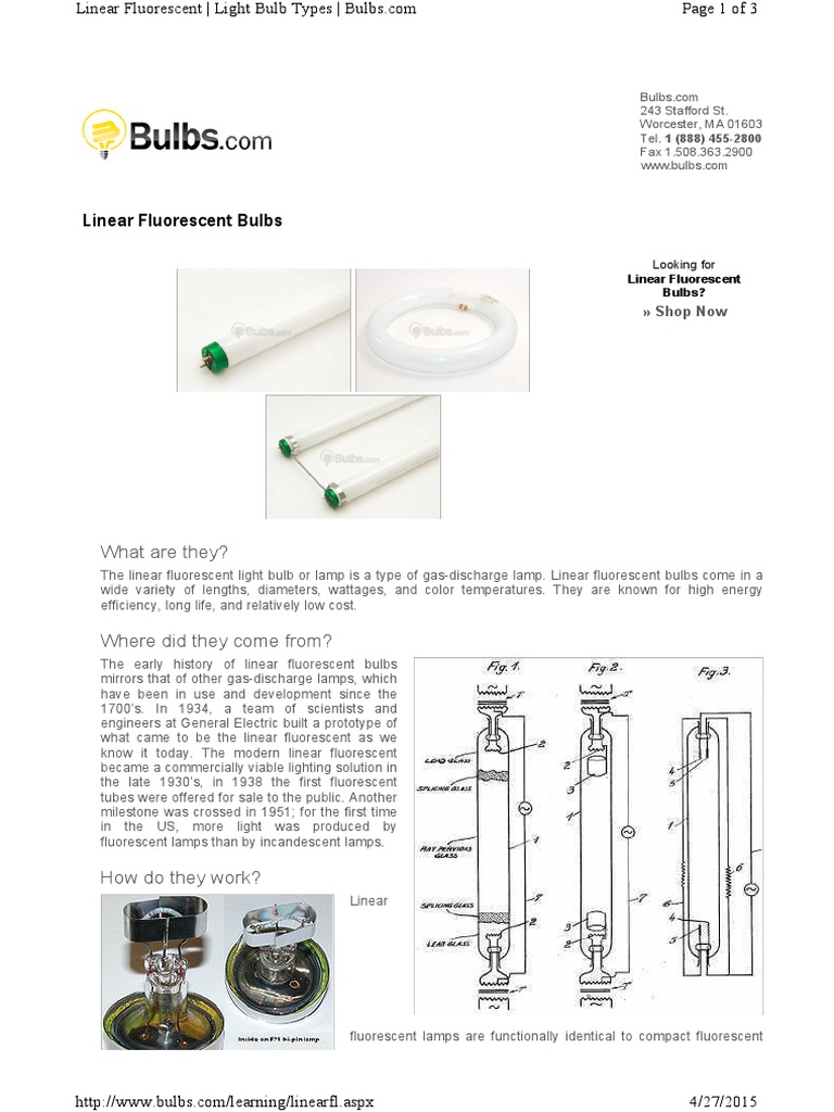 Linearfl Graph Rays Principle Working | PDF | Fluorescent Lamp ...