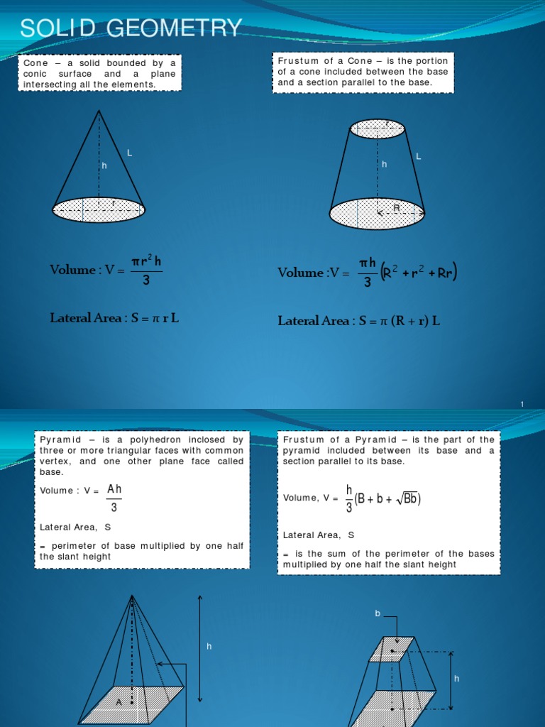 Solid Geometry | PDF | Sphere | Area