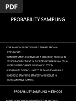 Probability Sampling | PDF | Sampling (Statistics) | Stratified Sampling