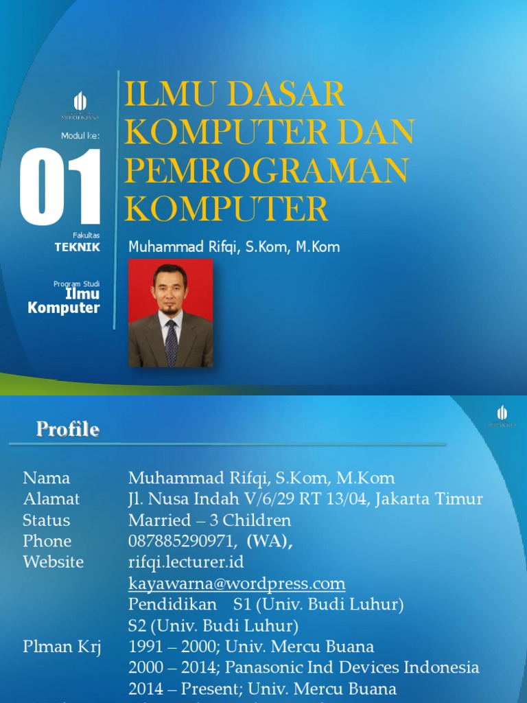 00 Pengenalan Bahasa Pemrograman | PDF