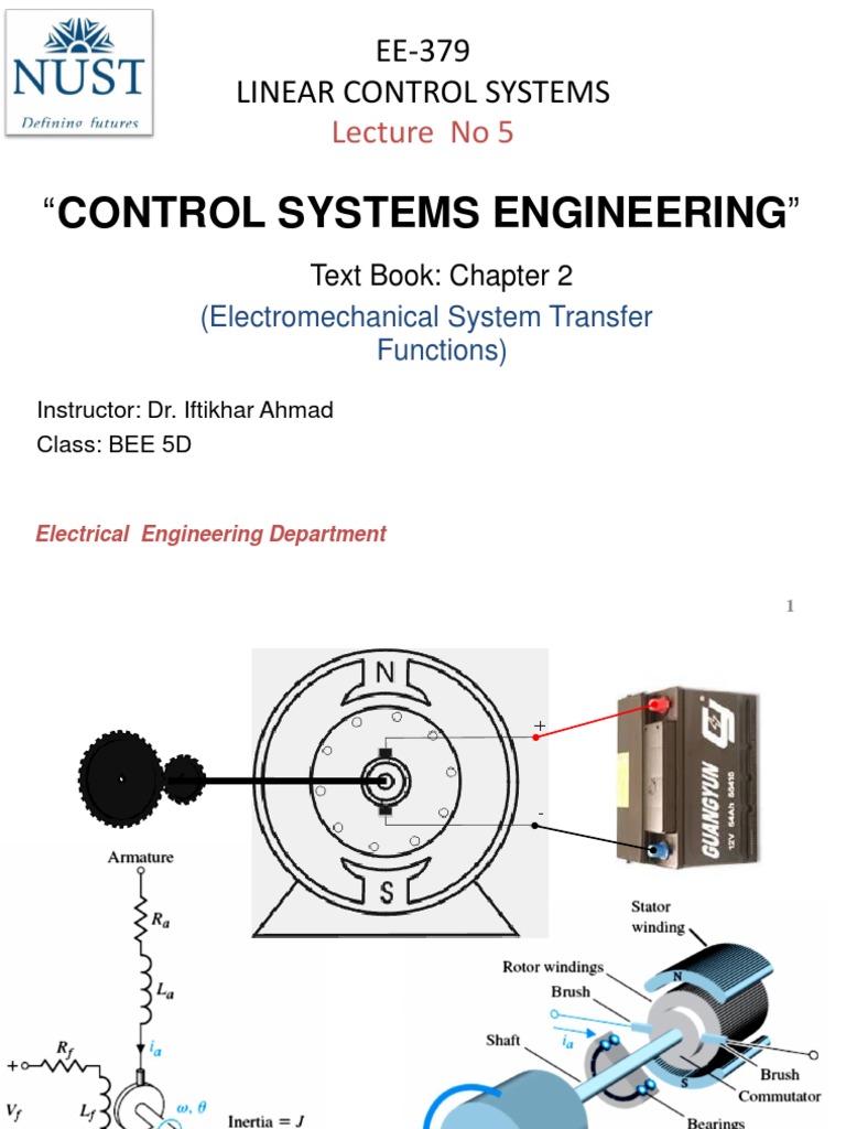5-Lecture 05 Electromechanical Systems Transfer Functions.pptx ...