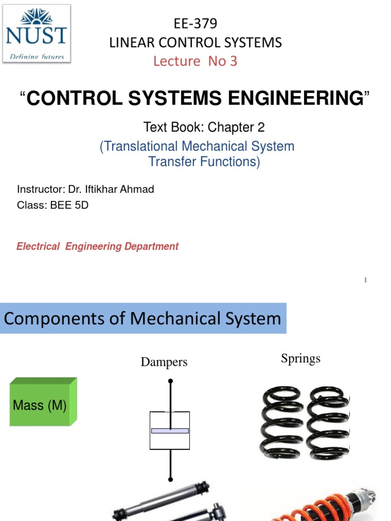3-Lecture 03 Translational Mechanical System3-S | PDF | Force | Physics