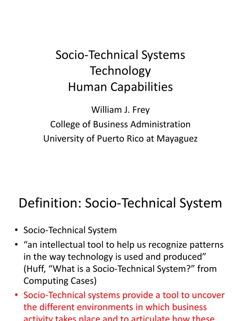 Socio Technical Systems | PDF | Value (Ethics) | System