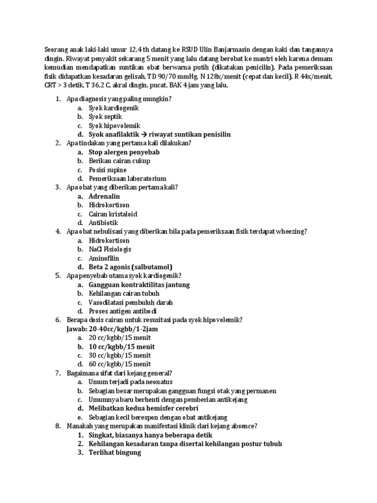 Contoh Soal Traumatologi | PDF