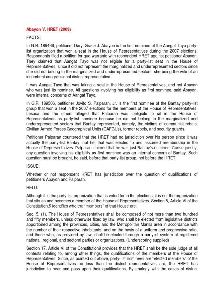 Case Digest Constitutional Law | PDF | Separation Of Powers Under The ...