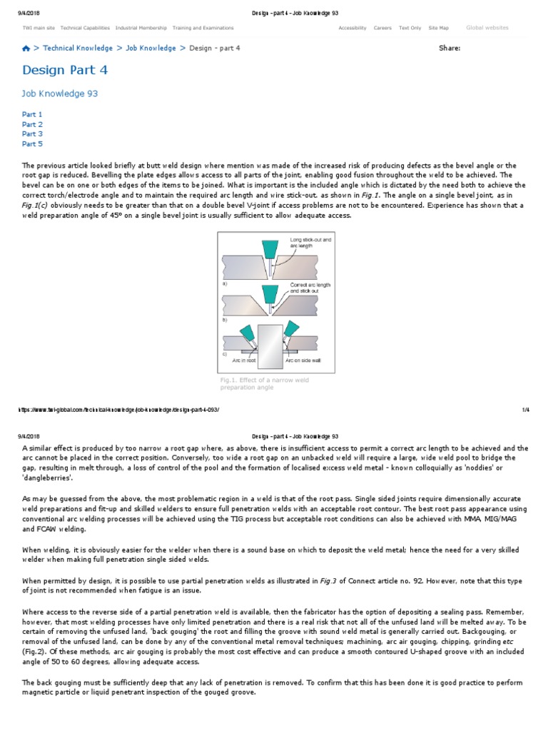 Design - Part 4 - Job Knowledge 93 | PDF | Welding | Construction